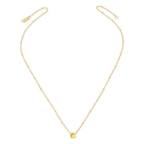 HEATHER HAWKINS Satellite Gemstone Necklace - Yellow