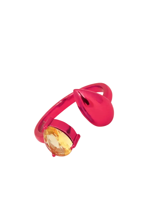 LAVANI JEWELS Kusanagi Drop Ring - Pink