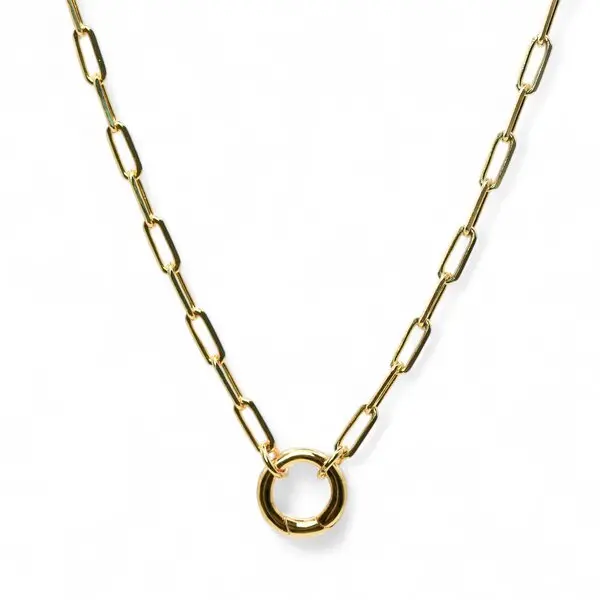 MISS CECILIA Chain Charm Necklace - Gold