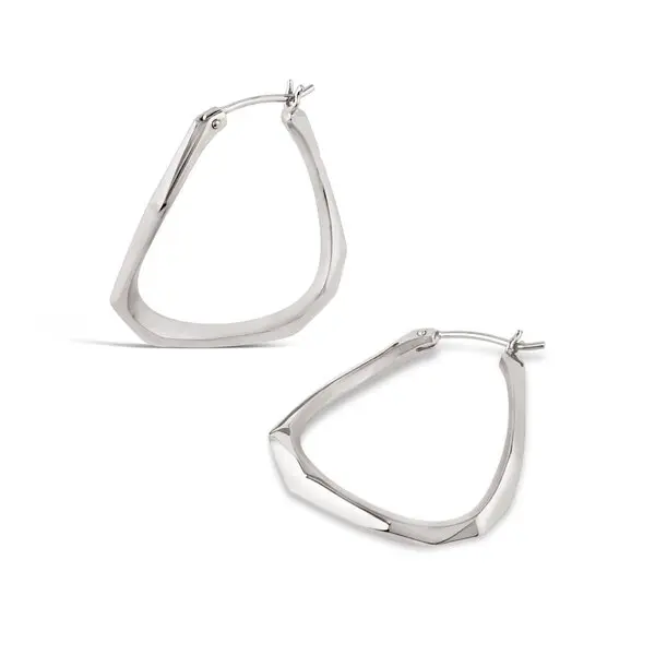 DINNY HALL Thalassa Medium Hoop Earrings - Silver