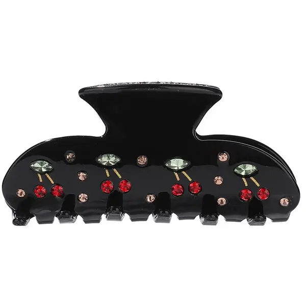 ECLIPSE Cerise Claw Clip - Red/black