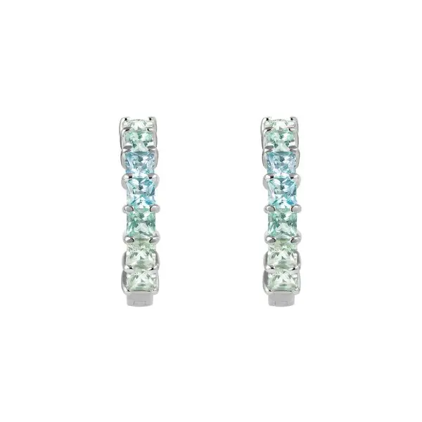 Arte Madrid Sundaze Eternity Hoop Earrings - Green