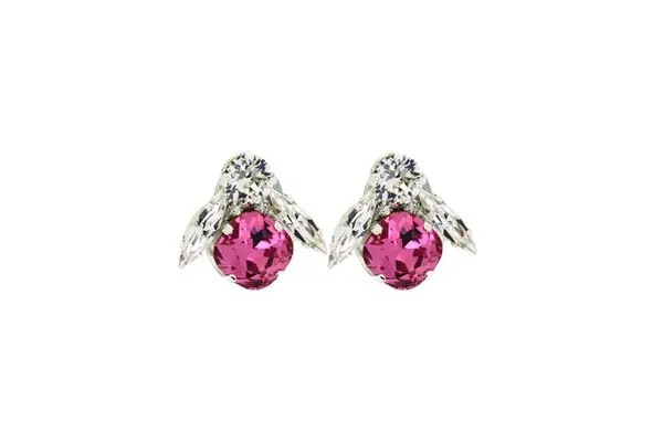 VICKISARGE The Big Bee Clip On Earrings - Pink