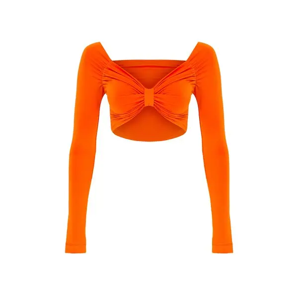 HERFETCH Off-the-shoulder Jersey Crop Top