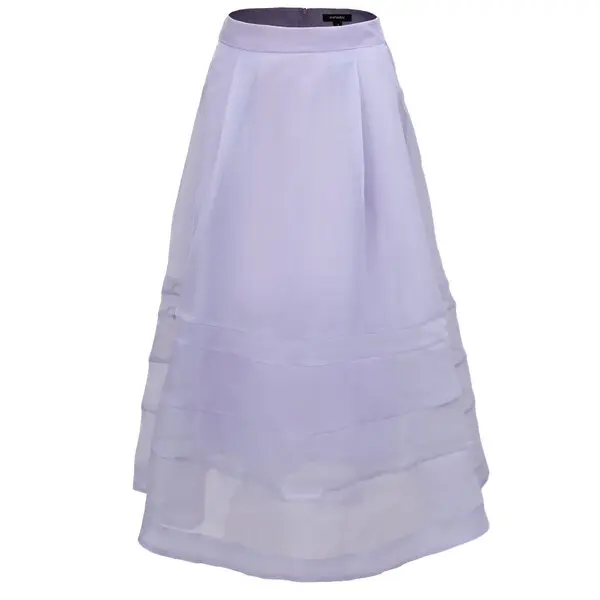 SMART AND JOY Flared Skirt With Tiered Pleats