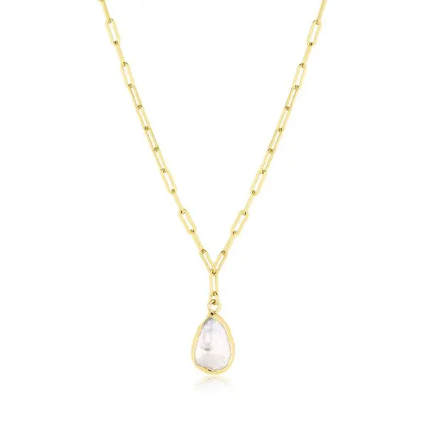 SET & STONES Sedona Necklace - Gold/white