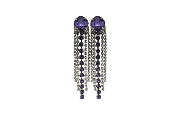 VICKISARGE Shooting Star Earrings - Silver/purple