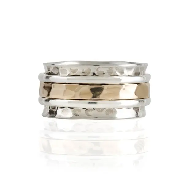 CHARLOTTE'S WEB JEWELLERY Karma Fortune Spinning Ring - Silver/gold