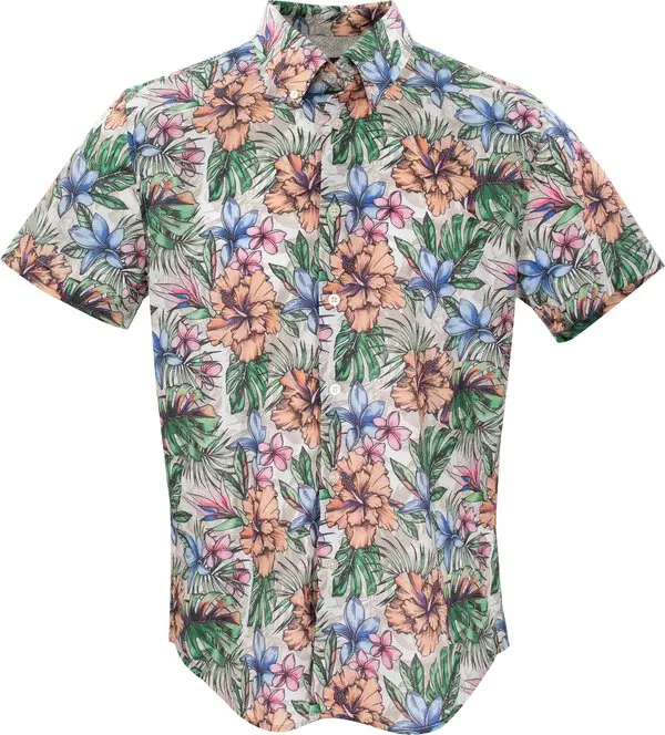 LORDS OF HARLECH Tim Colorful Floral Ivory - White