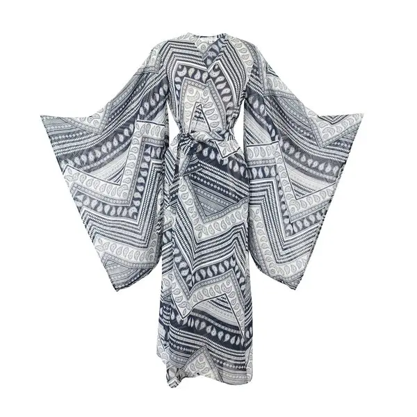 JENNAFER GRACE Edzna Kimono - Blue