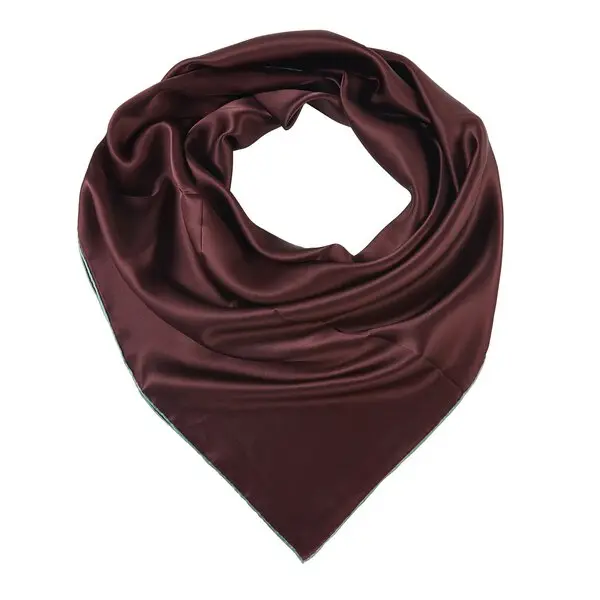 SOFT STROKES SILK Pure Silk Scarf Olive Tree Solid Colour Collection Olive Purple Large