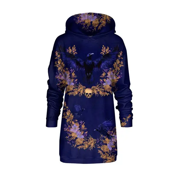 ALOHA FROM DEER Raven's Throne Oversize Hoodie Dress