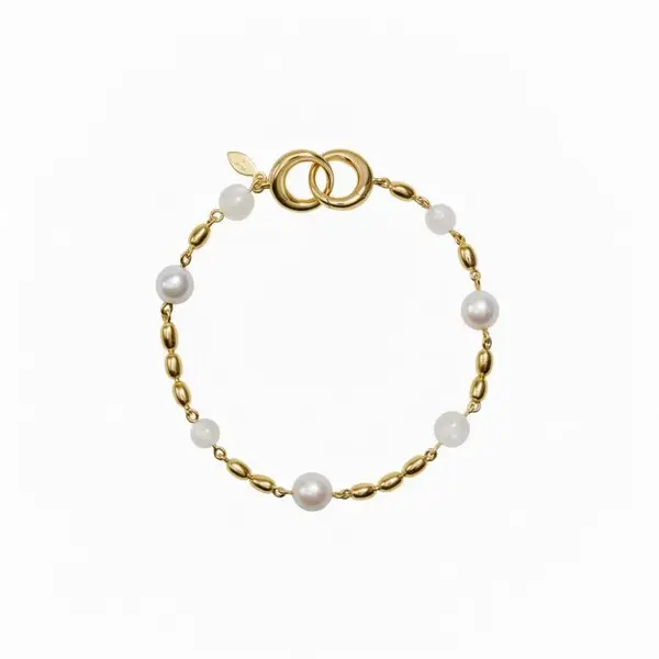 ONI Oval Zest Link Bracelet - Gold
