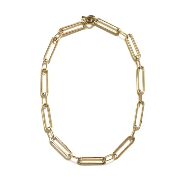OUTOFOFFICE Paperclip Link Chain Necklace - Gold