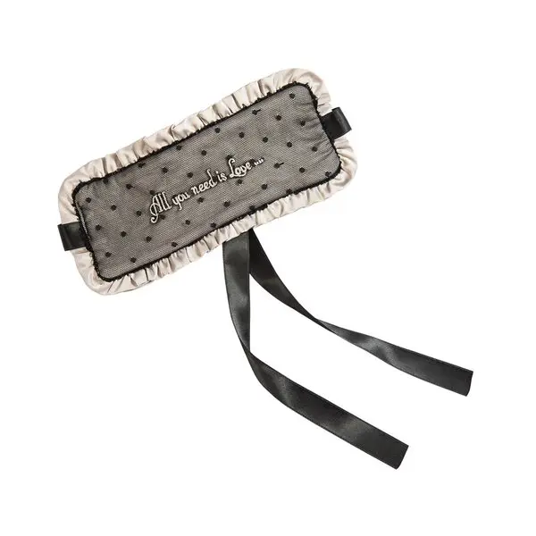 TALLULAH LOVE Black / Silver Temptress Sleep Mask - Black/silver
