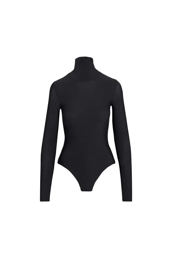 Commando Butter Turtleneck Bodysuit - Black