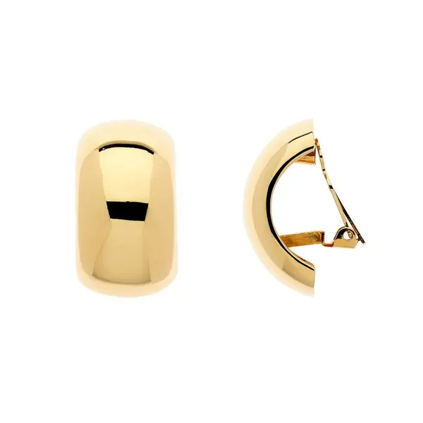 EMMA HOLLAND JEWELLERY Statement Curve Clip Earrings - Gold