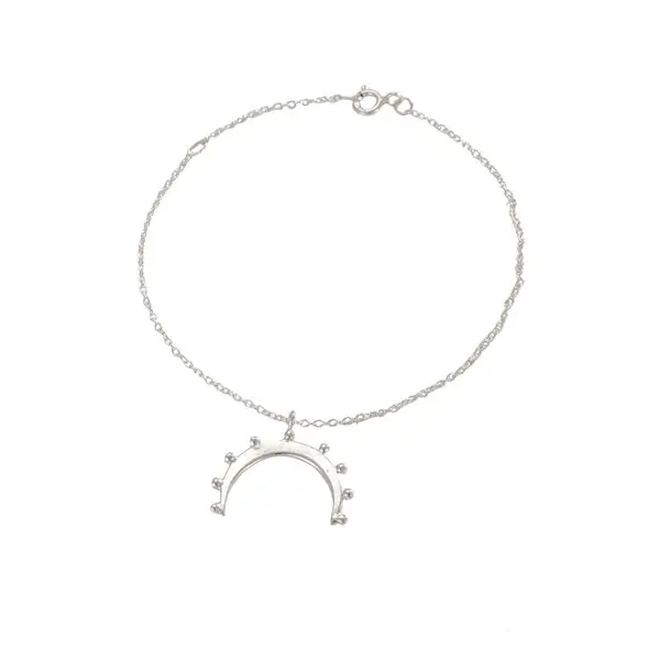 POSH TOTTY DESIGNS Sterling Crown Horn Charm Bracelet - Silver