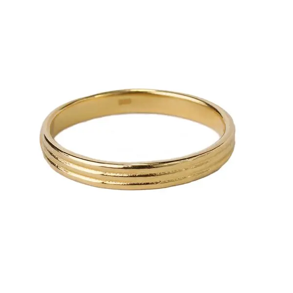 NASI SILVER Coil Band Ring - Gold