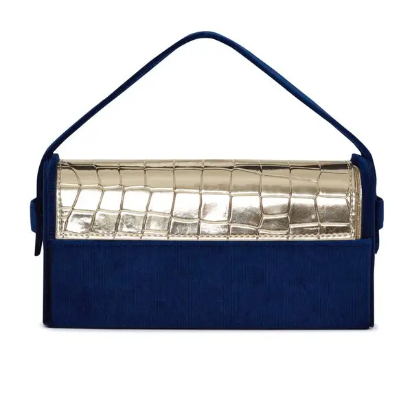D’lueur Atelier Velvet Handbag With Removable Handle