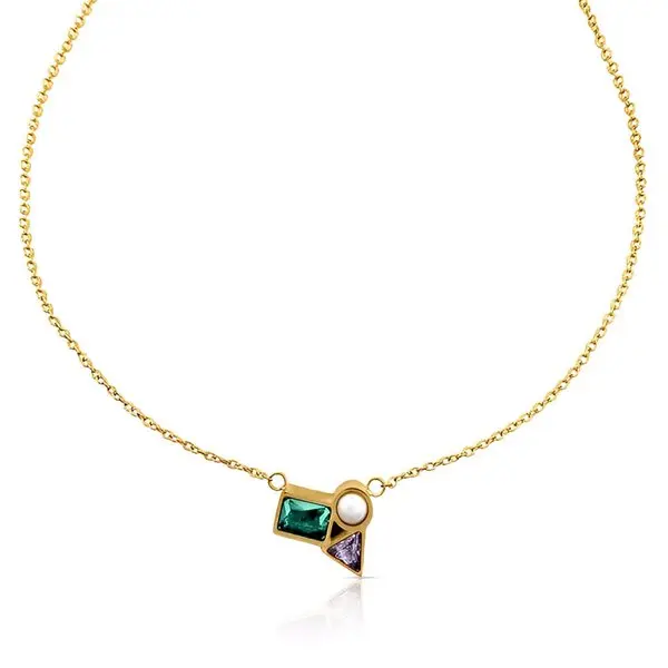 EVER JEWELLERY Anchor Necklace - Gold