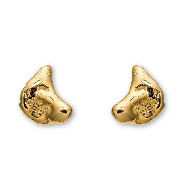 EVA REMENYI Talisman Half Moon Earrings - Gold