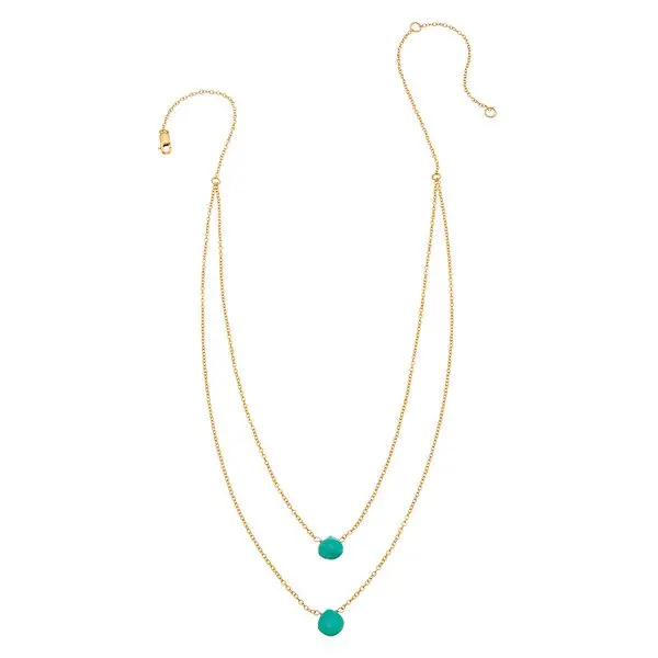 HEATHER HAWKINS Gold-filled Turquoise Necklace - Yellow