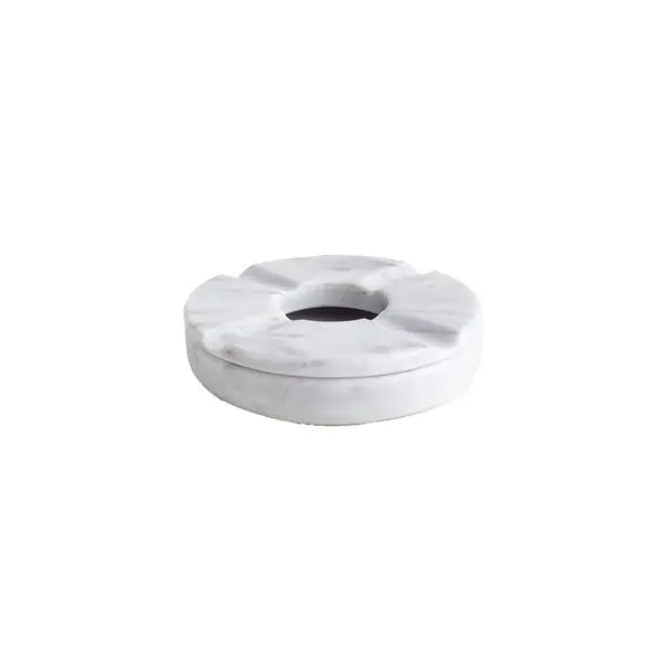 And Jacob Less Is More Ashtray Marble - White