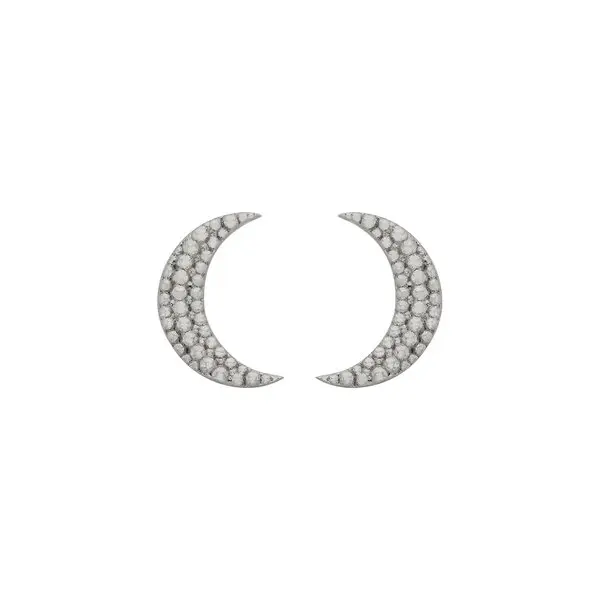 ZOË & MORGAN Moonlight Stud Earrings - Silver
