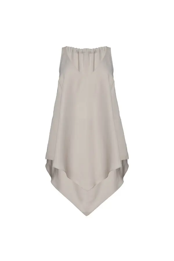 HELENE GALWAS Neutrals Ilayda Tank Top - Beige