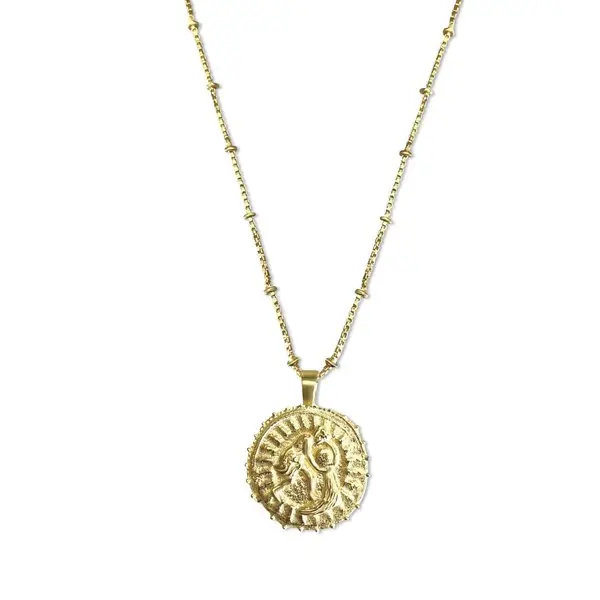 RIZE Aquarius Zodiac Vermeil Necklace - Gold