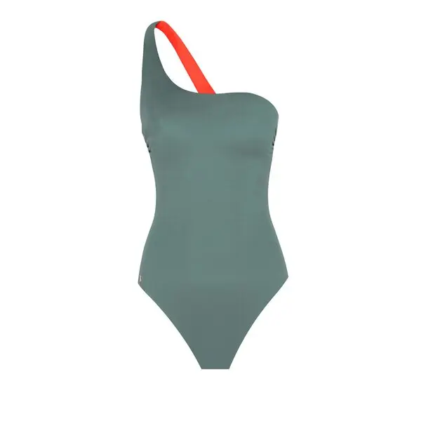 YORSTRULY Dune One-shoulder Swimsuit - Green
