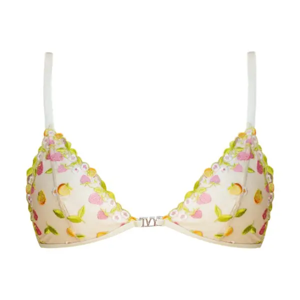 IVY SWIMWEAR Lucy In Berry Lace Bikini Top - Yellow