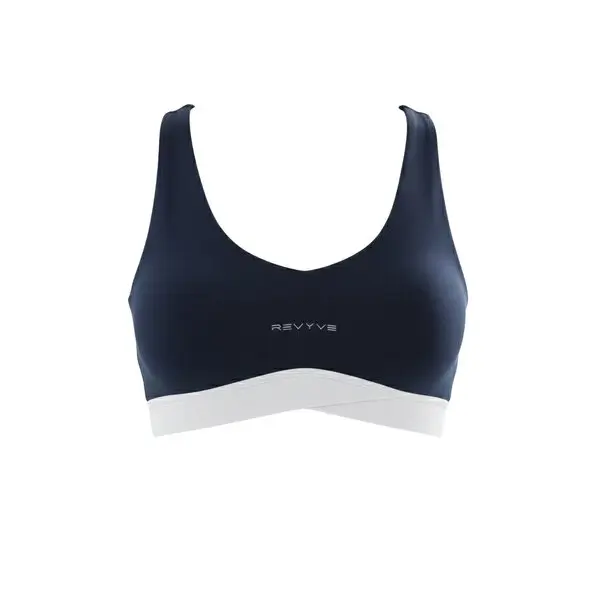 REVYVE ACTIVE Blue / White Midnight / White Scoop Bra