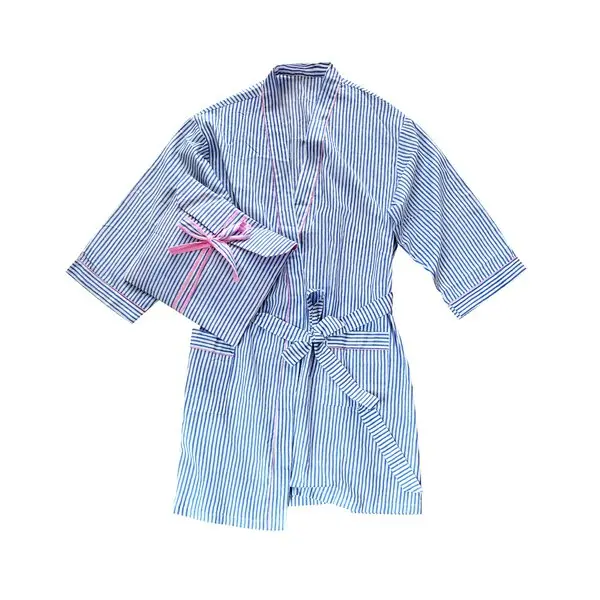 LILLY LOVES Striped Kimono Robe