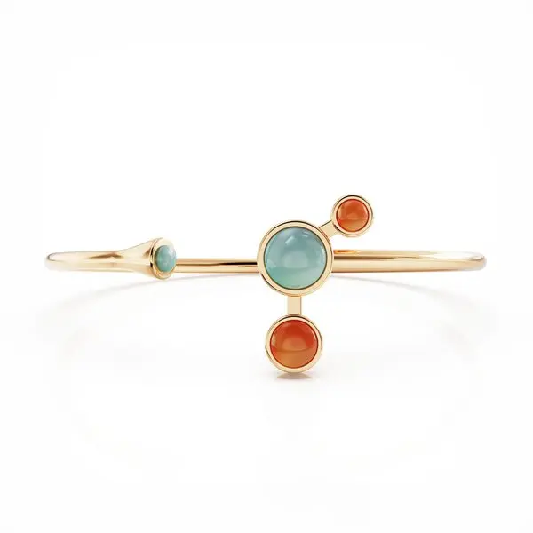LINDA FIORE Aurora Bangle Vermeil - Gold