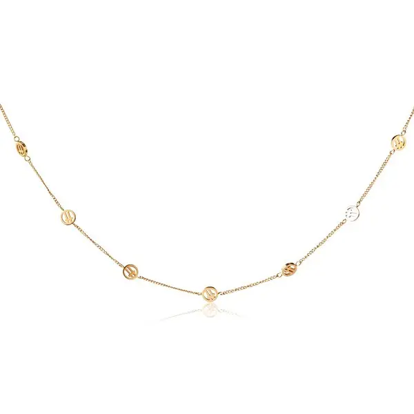 EVER JEWELLERY Game Day Charm Choker Necklace - Gold