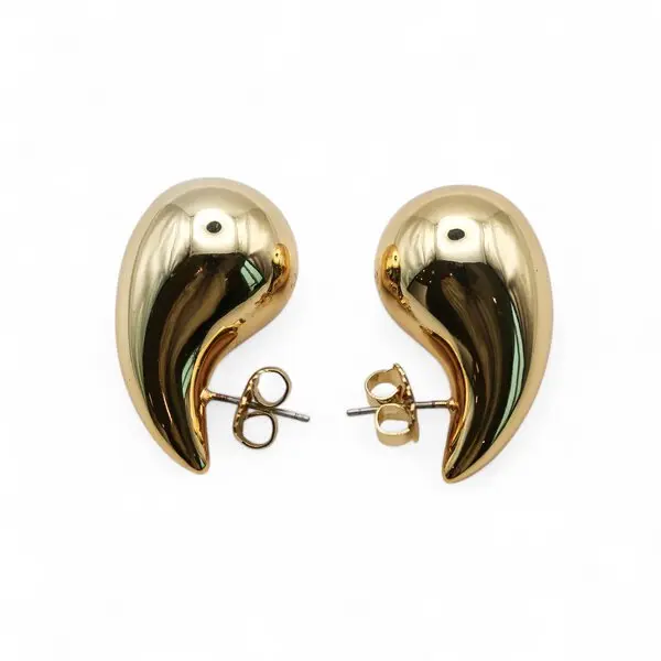 MISS CECILIA Stud Teardrop Earrings - Gold