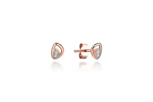 REIS JEWELLERY Connection Stud Earrings - Gold