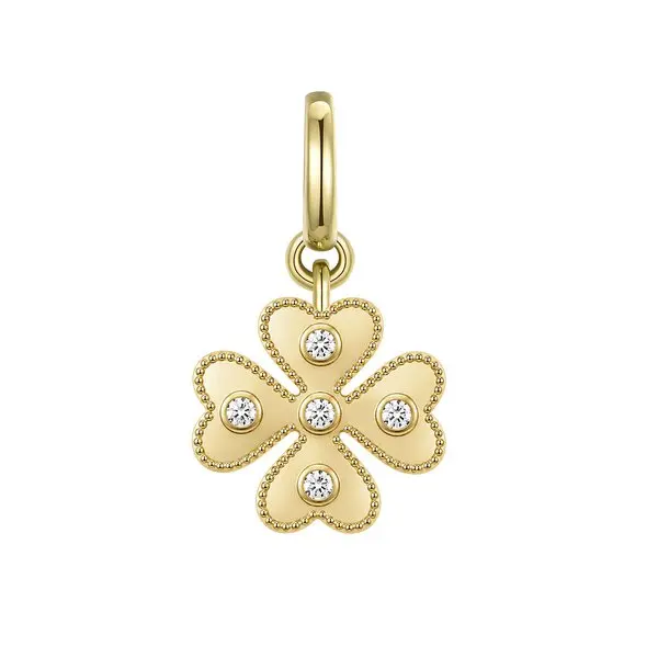 UNLEASH CPH Companion Luck Charm With Crystal Accents - Gold