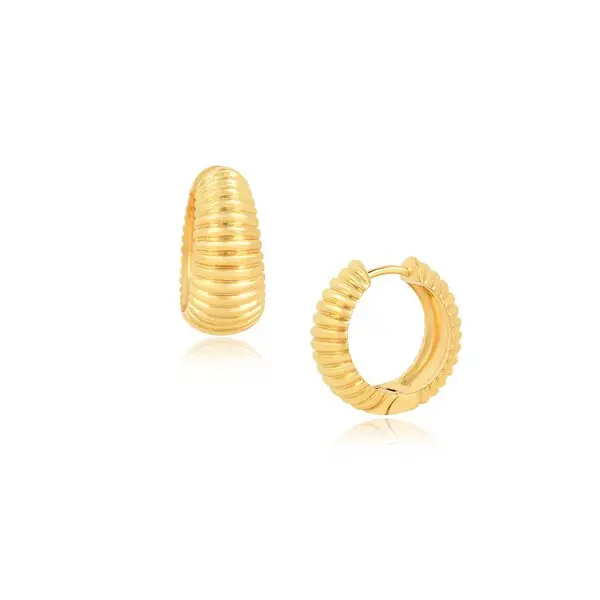MOON LONDON Hoop Earring - Gold