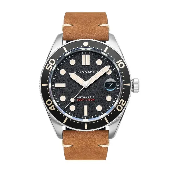 SPINNAKER Croft Mid-size Automatic Anchor Watch - Black