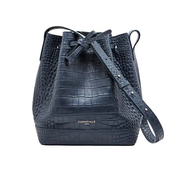 CARNEVALE Telma Coco Bucket Bag - Blue