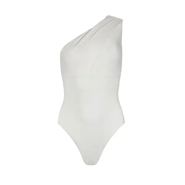 MONARCH Iman One-shoulder Swimsuit - White