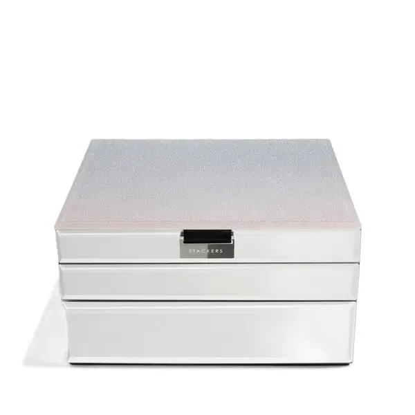 STACKERS Mirror Jewellery Box Set Of Three - Pink