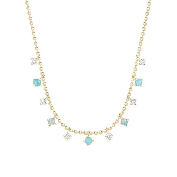 KAMARIA Lights In The Milky Way Opal Necklace - Gold