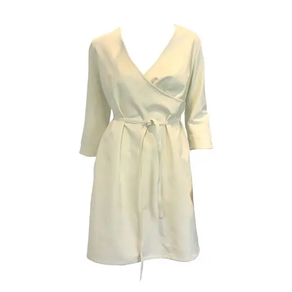 SNIDER Wrap Dress - White