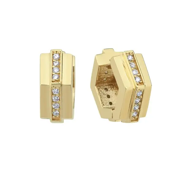 DIME TRIBE 14k And Diamond Earrings - Gold