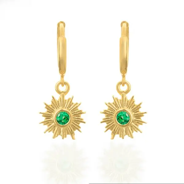 C.J.M Star Huggie Earrings - Gold