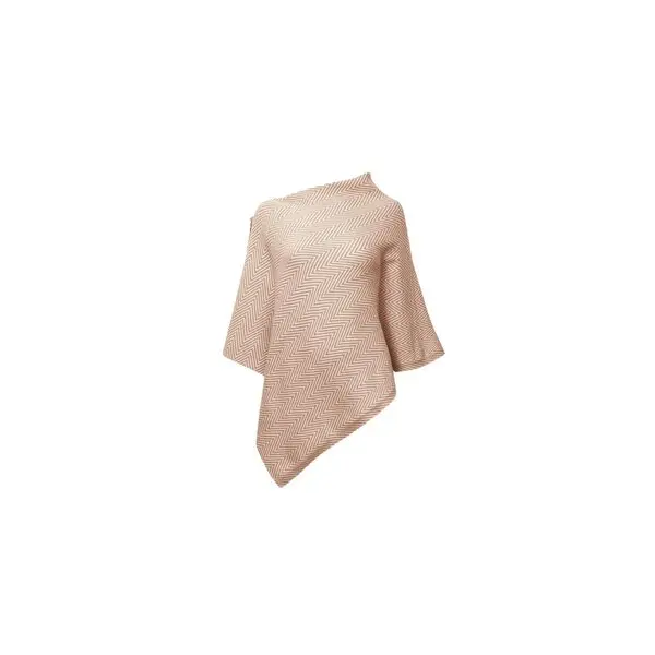 JAMES LAKELAND Chevron Button Poncho - Pink